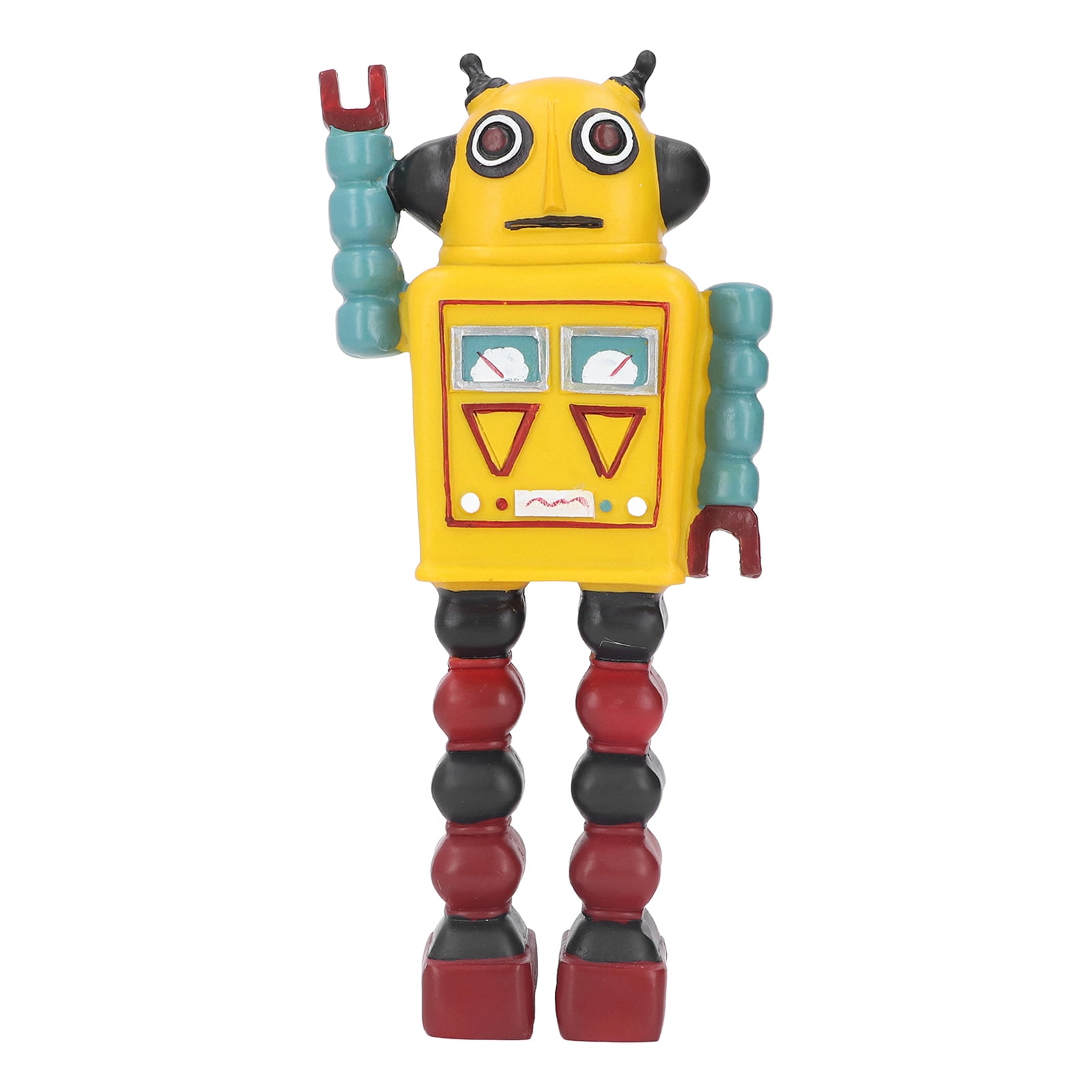 KUAA Robot Figurine American Style Retro Classic Resin Cartoon Robot Model Toy Ornament Home ...