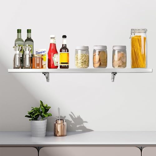 KUAFU 70.8L x 11.6W Folding Concession Window Shelf Stand Serving Wall ...