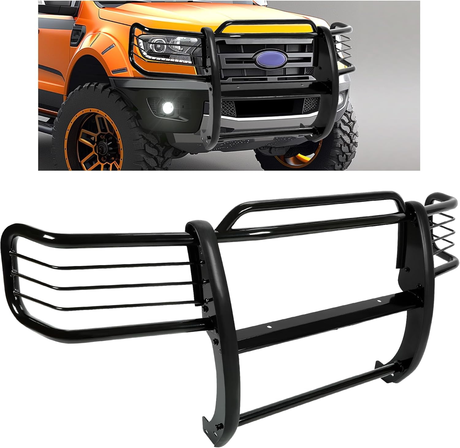 KUAFU Brush Guard Compatible with 2001-2012 Ford Ranger Mazda B-Series ...