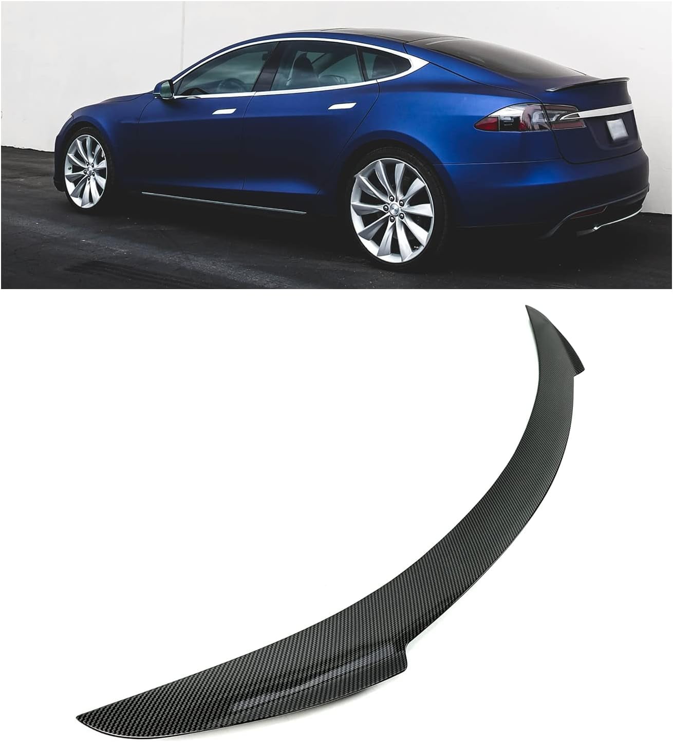 KUAFU Rear Trunk Spoiler Compatible with 2012-2021 Tesla Model S JC ...