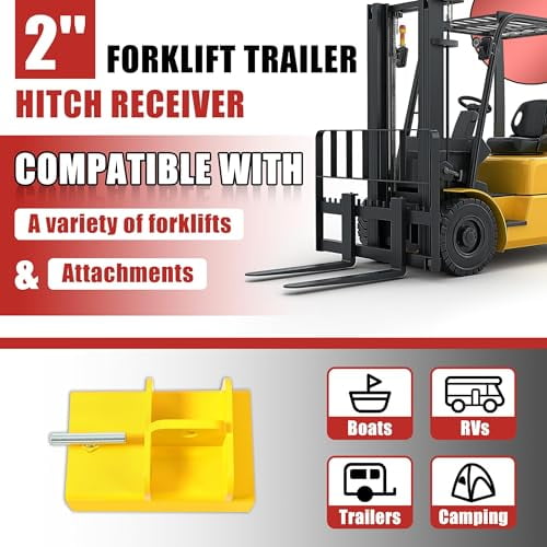 KUAFU Universal Forklift Lifting Hook 2200 LBS Capacity 360° Rotating ...