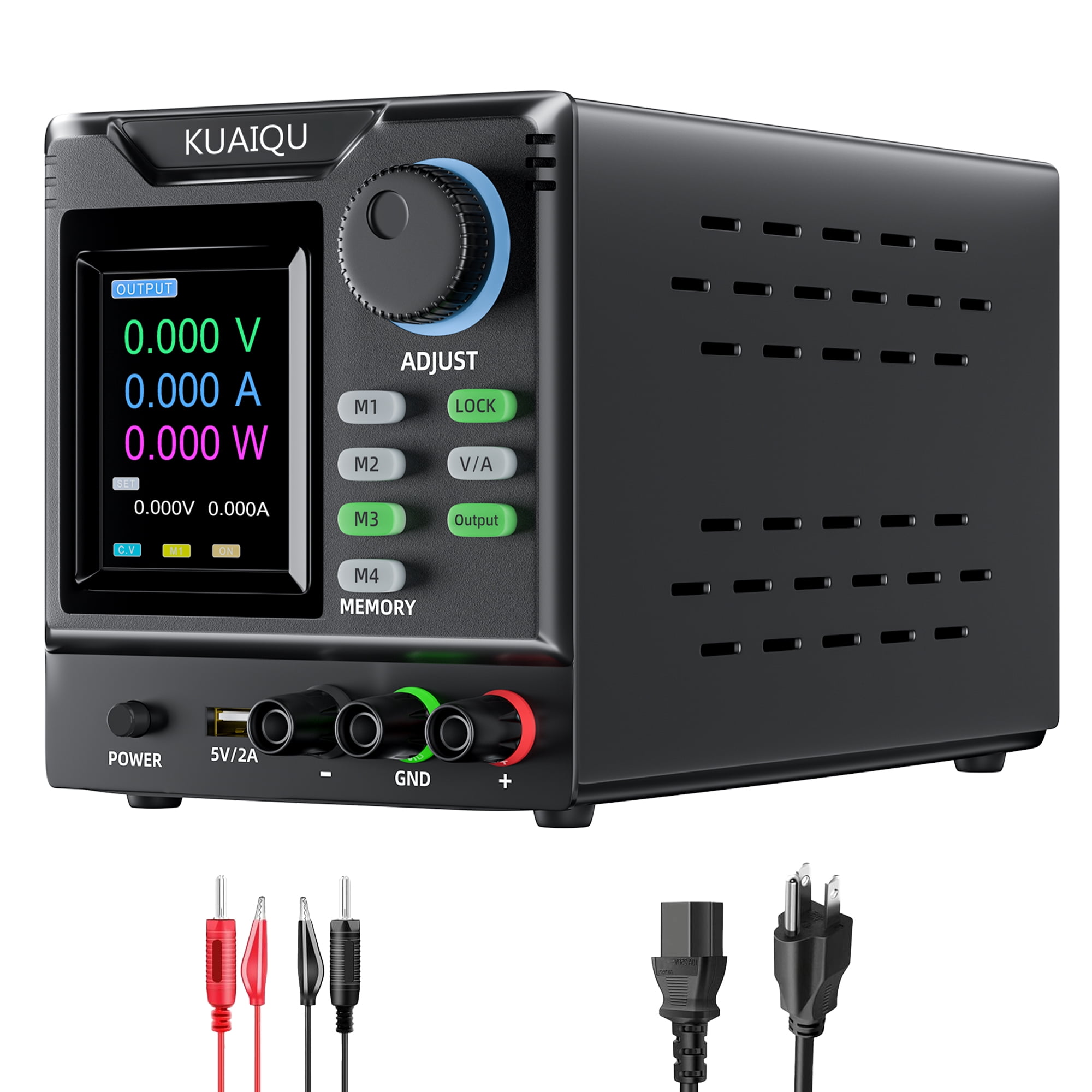 KUAIQU 800V 1A DC Power Supply Variable Programmable with Memory Storage & Encoder Knob 232 Port ...