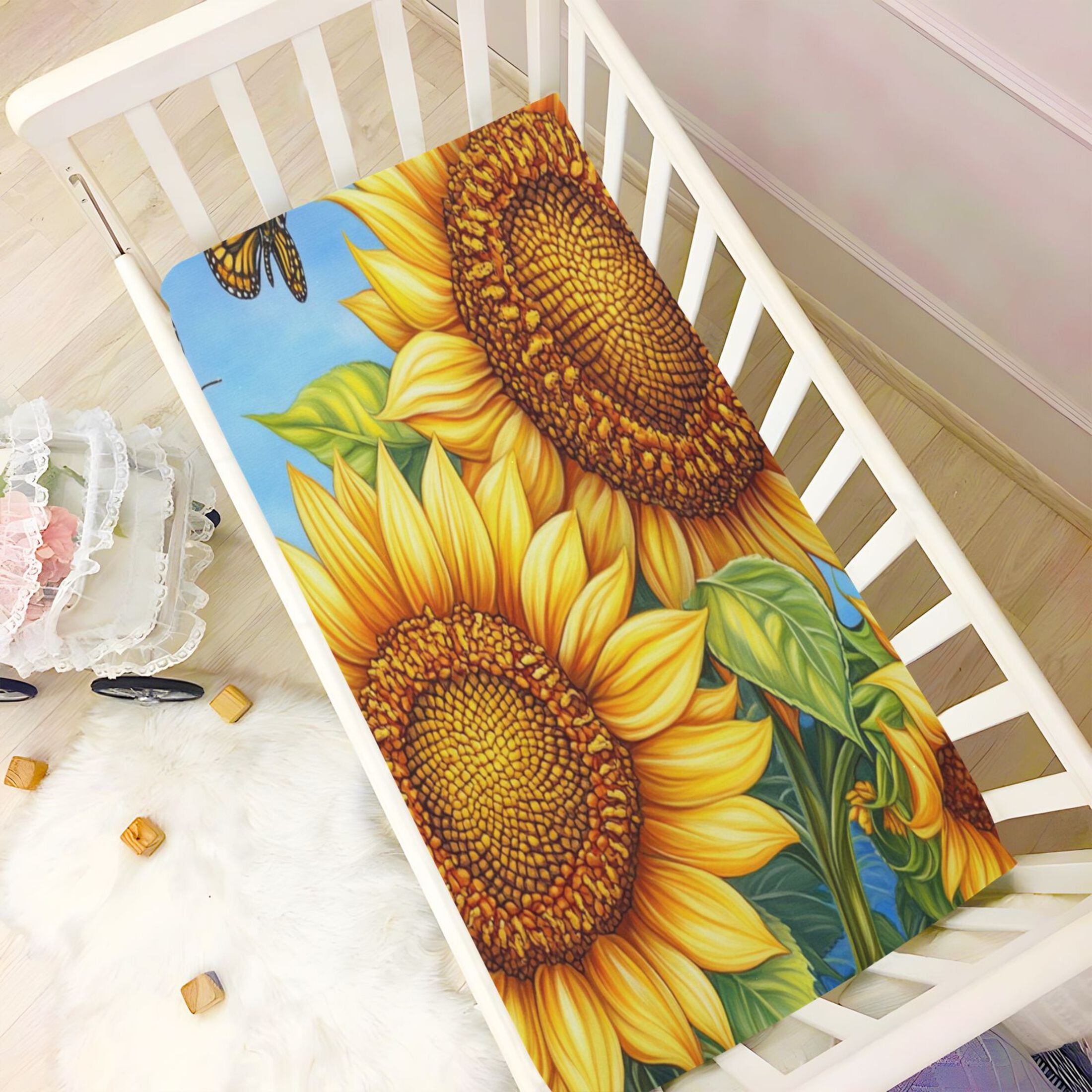 KUANGWANG Ultra Soft Fitted Microfiber Crib Sheets for Newborn Baby ...