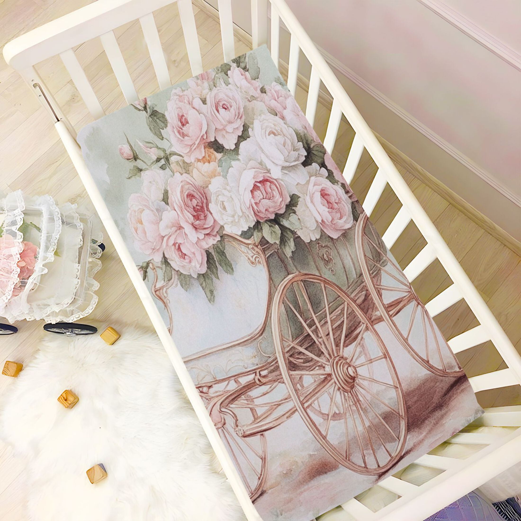 KUANGWANG Ultra Soft Fitted Microfiber Crib Sheets for Newborn Baby ...