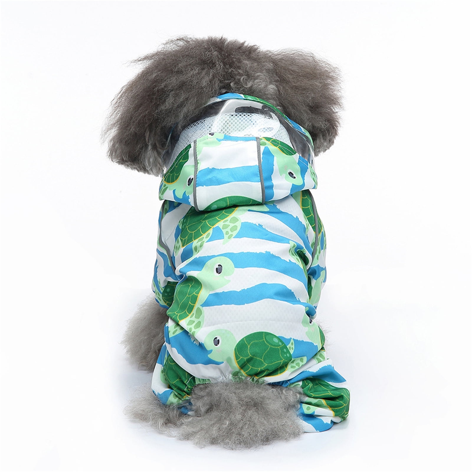 KUAZOU Dog Raincoat with Hood,Reflective Dog Slicker Poncho Adjustable ...