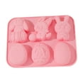 KUAZOU Easter Chocolate Molds Silicone,Bunny Egg Gummy Candy Molds ...
