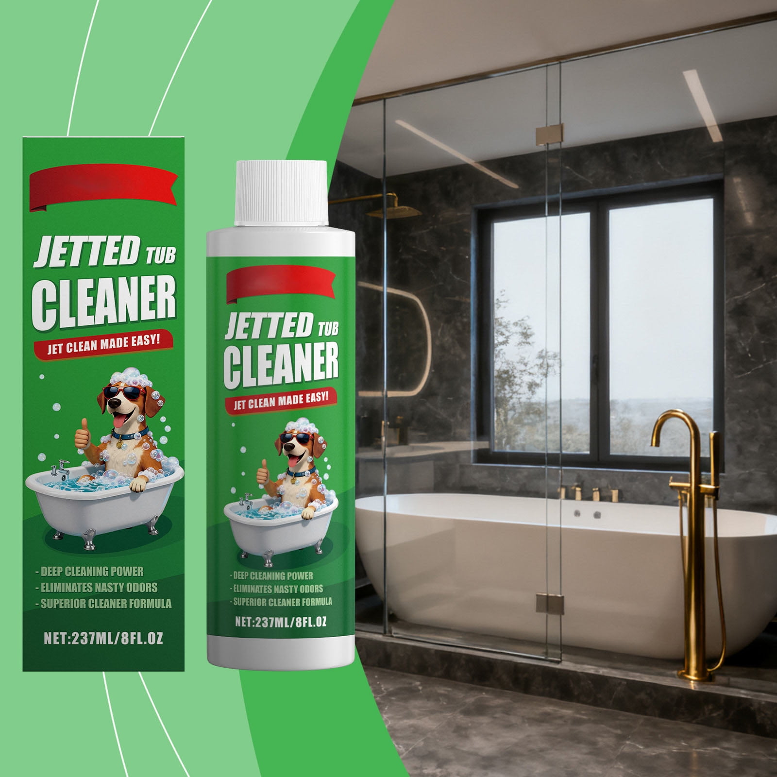 KUAZOU Scum & Scale Bathroom Cleaner Hard Water Stain & Soap Scum ...