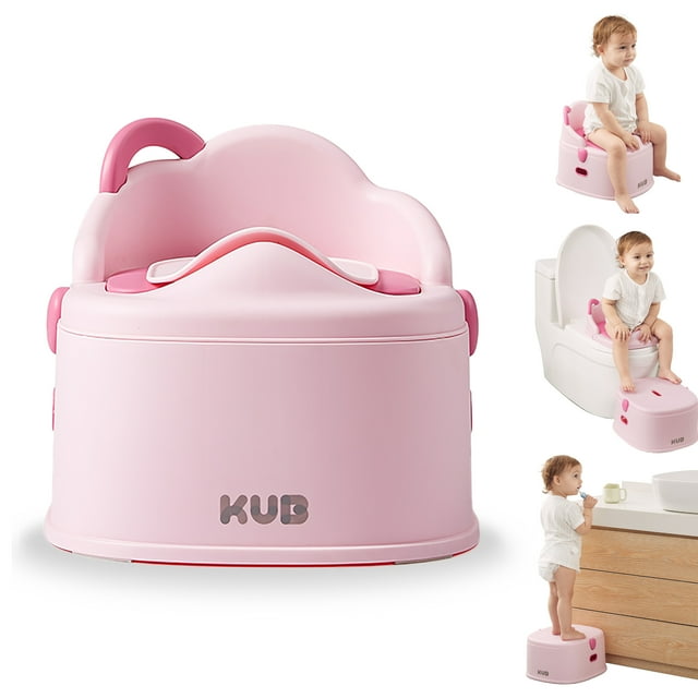 KUB 3-in-1 Toddler Potty Training Toilet (Chair, Seat, Step Stool ...