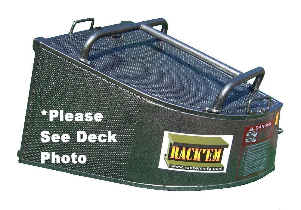 KUBOTA W/ BUILT-IN BRACKET FIT WALK BEHIND RC-R4 STEEL GRASS CATCHER ...