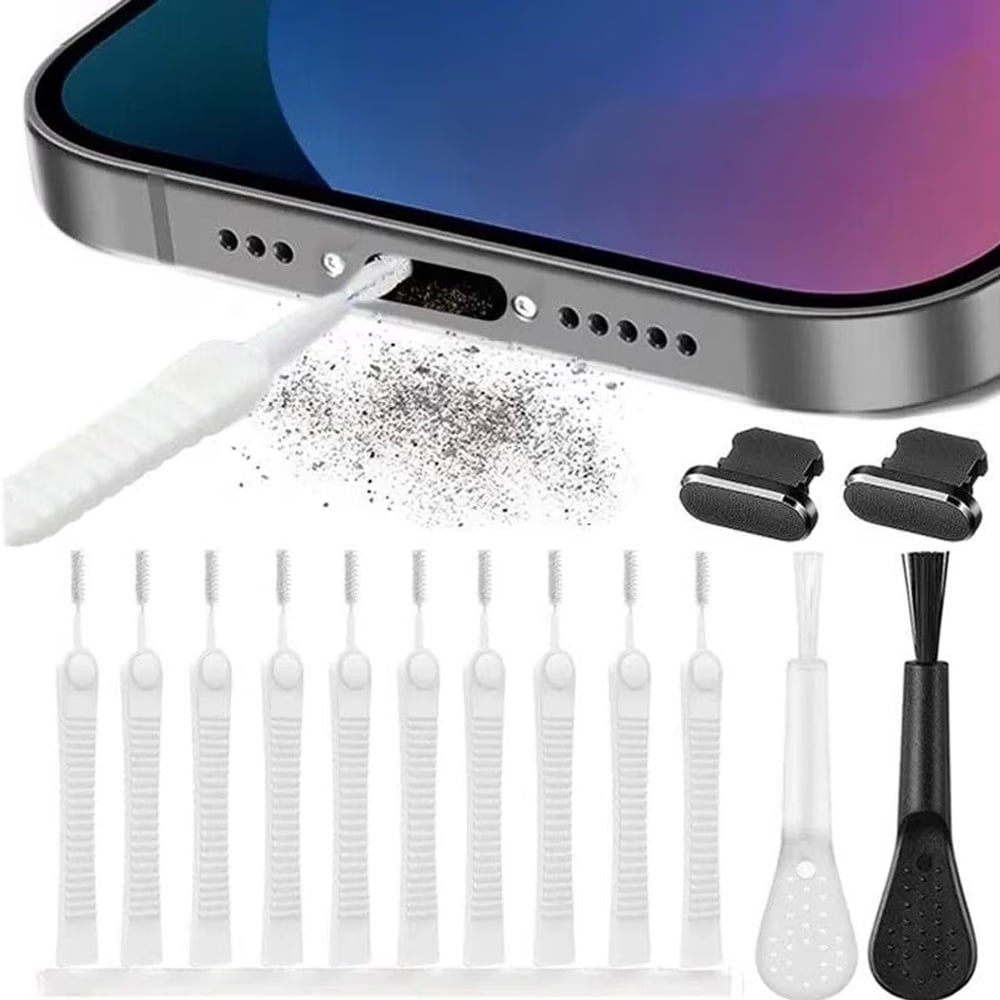 KUCASI 14PCS Speaker Dust Cleaning Tool Kit for iPhone 17/16/15/14 ...