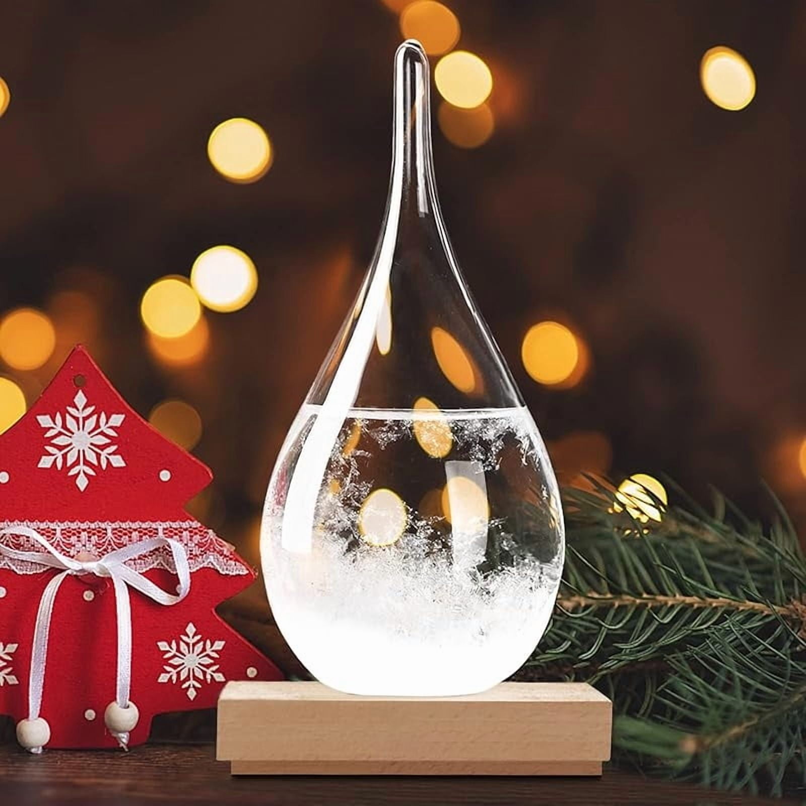 KUCASI Storm Glass Weather Station, Weather Forecaster, Teardrop Glasss ...