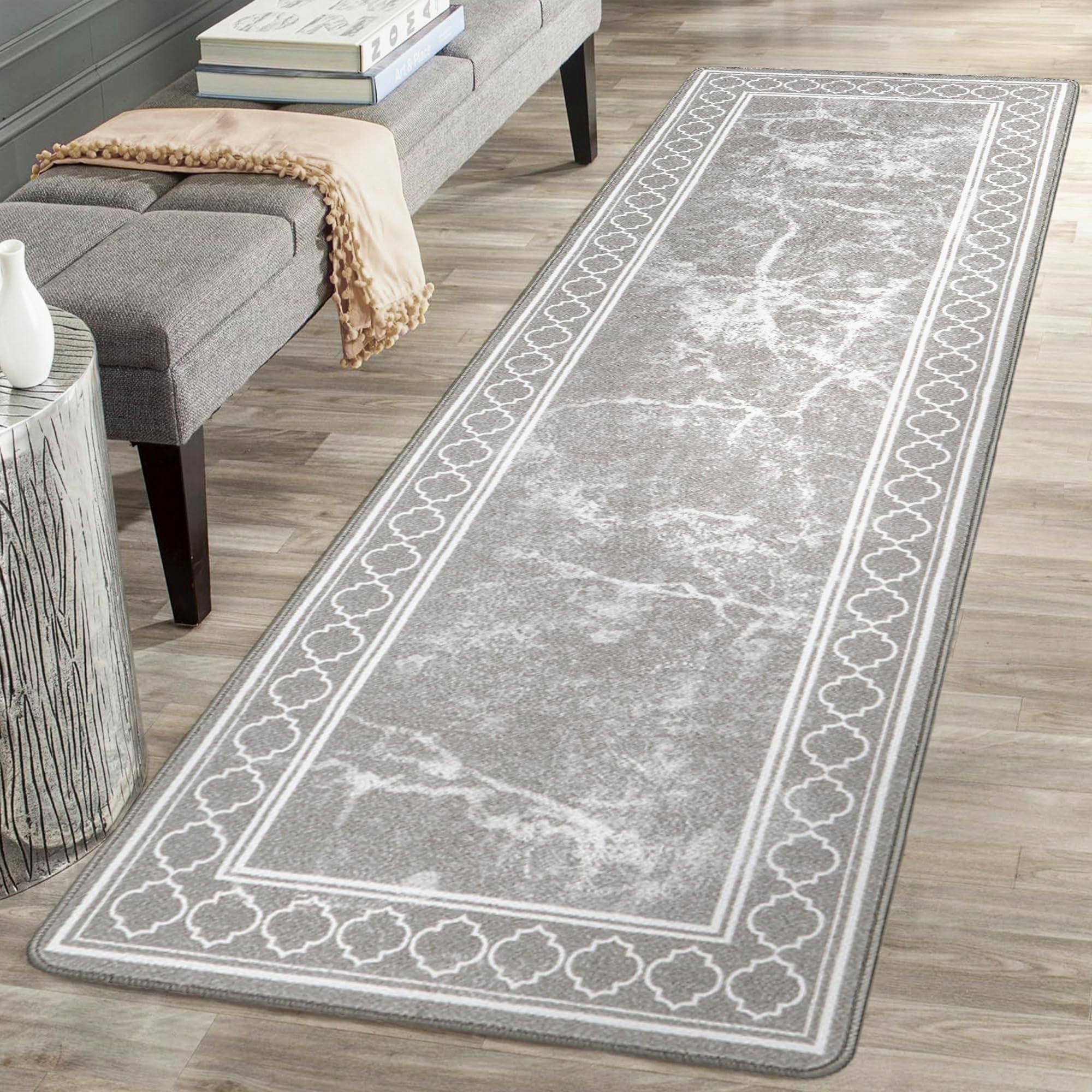 KUETH 2'x6' Area Rugs for Living Room, Non-Slip Washable Vintage Indoor ...