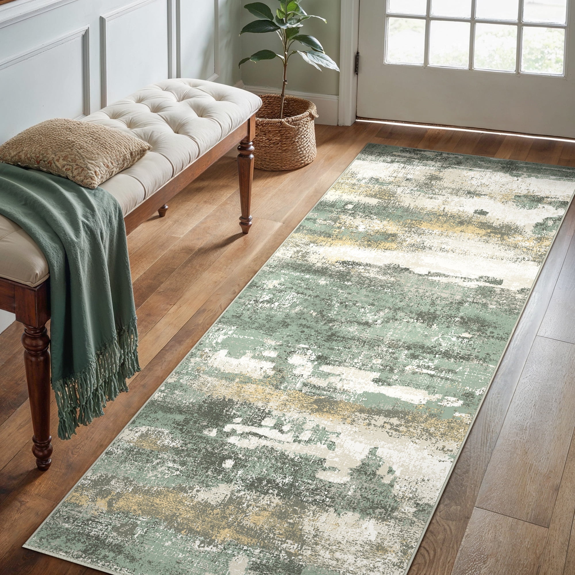 KUETH 2'x7' Area Rugs for Living Room, Non Slip Machine Washable ...