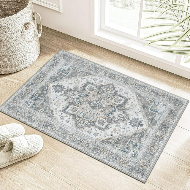 KUETH 2x3 Area Rugs for Living Room Bedroom, Machine Washable Stain ...