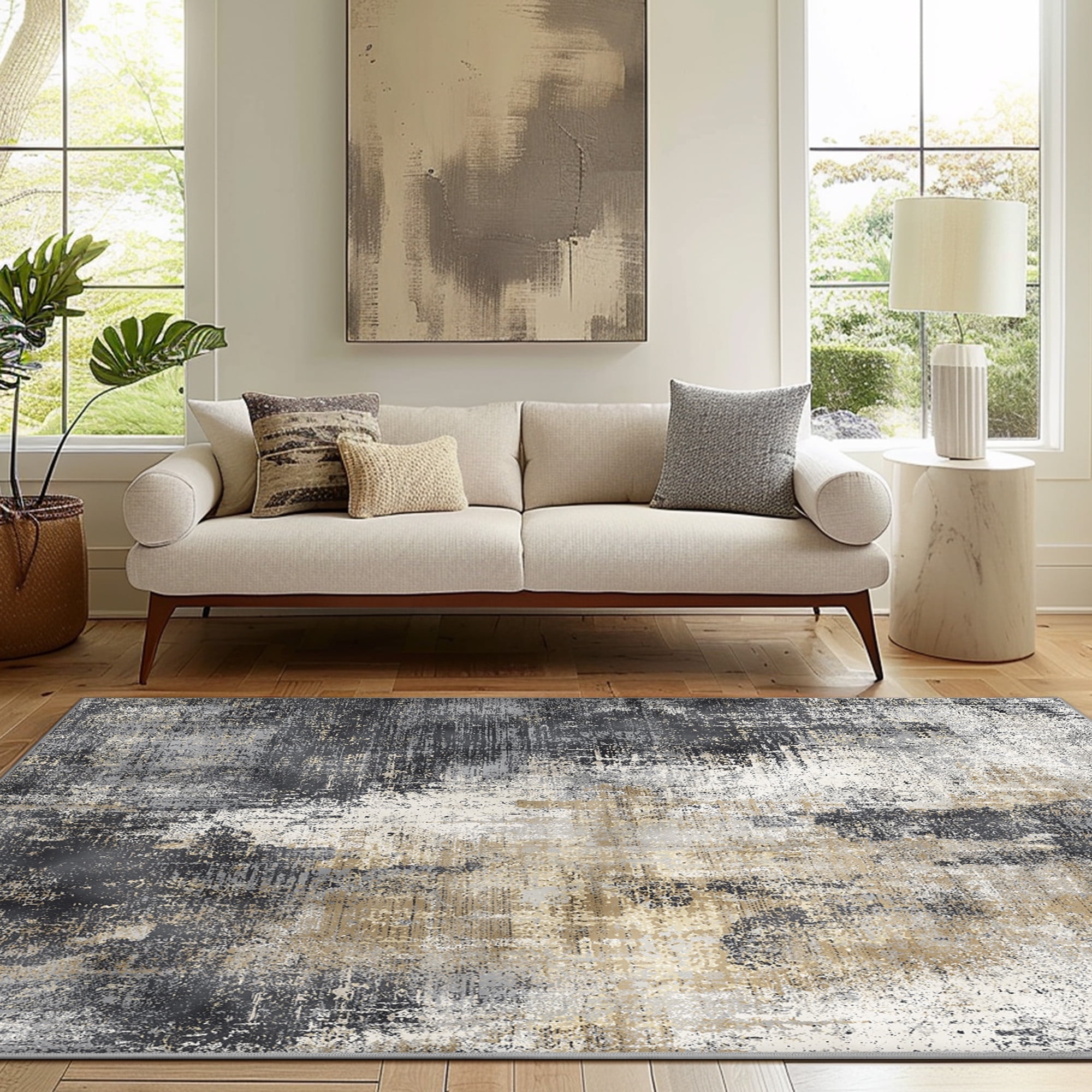 KUETH 8x10 Area Rugs for Living Room Bedroom, Machine Washable Rug ...