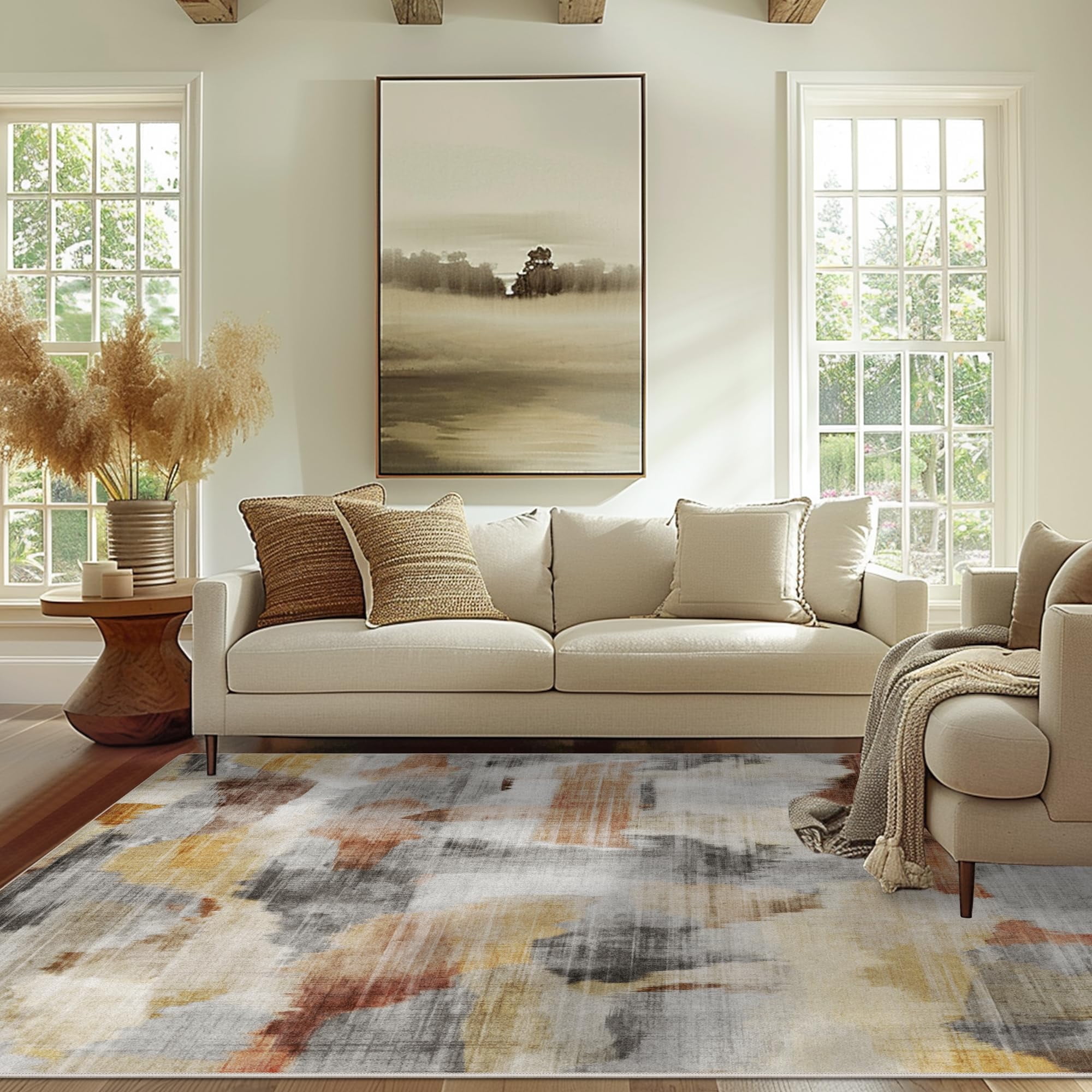 KUETH 8x10 Area Rugs for Living Room Bedroom, Machine Washable Rug ...