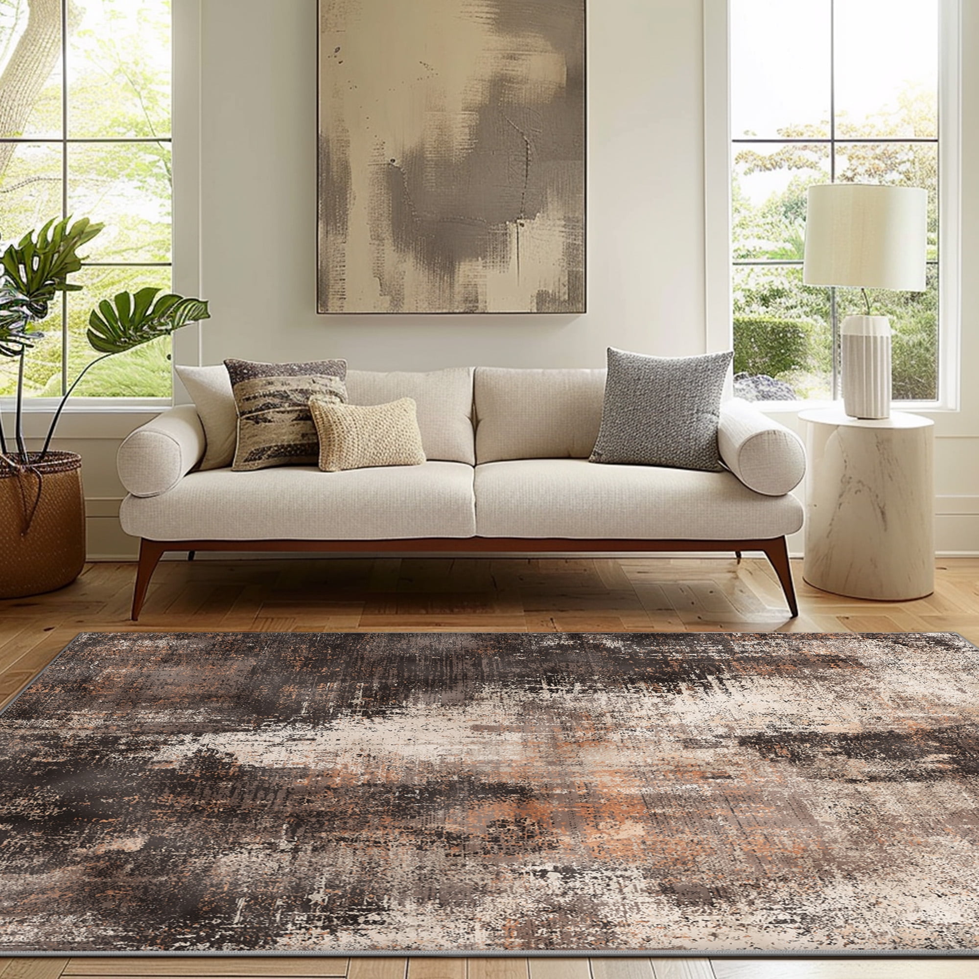 KUETH 8x10 Area Rugs for Living Room Bedroom, Machine Washable Rug ...