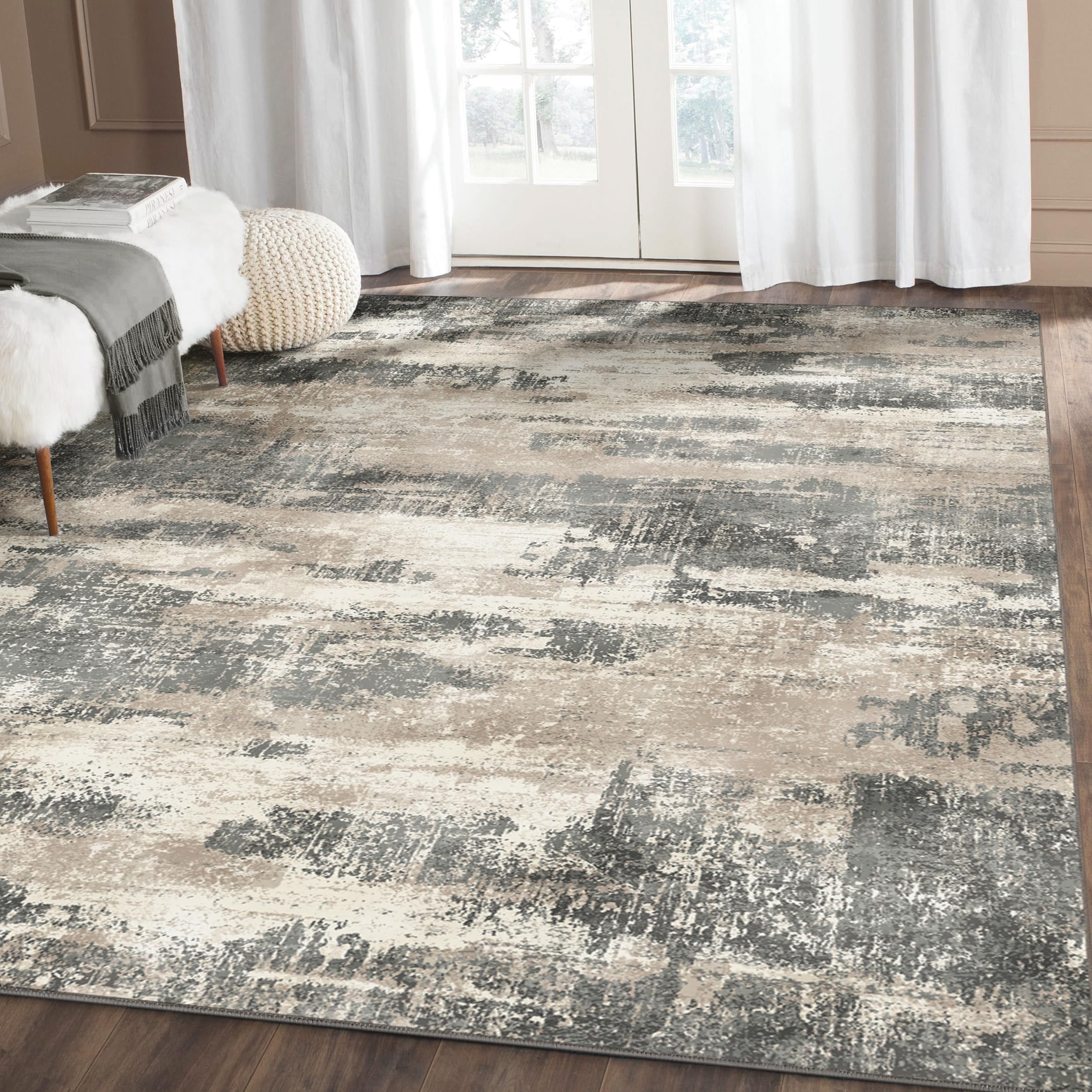 KUETH 8x10 Area Rugs for Living Room Bedroom, Machine Washable Rug ...