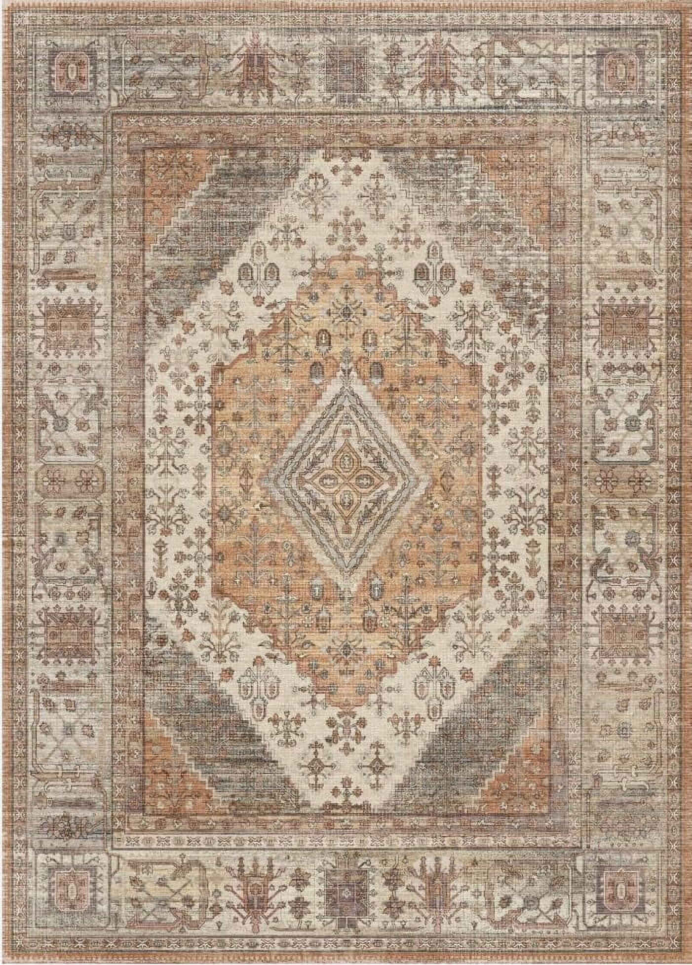 KUETH 8x10 Area Rugs for Living Room Bedroom, Machine Washable Stain ...