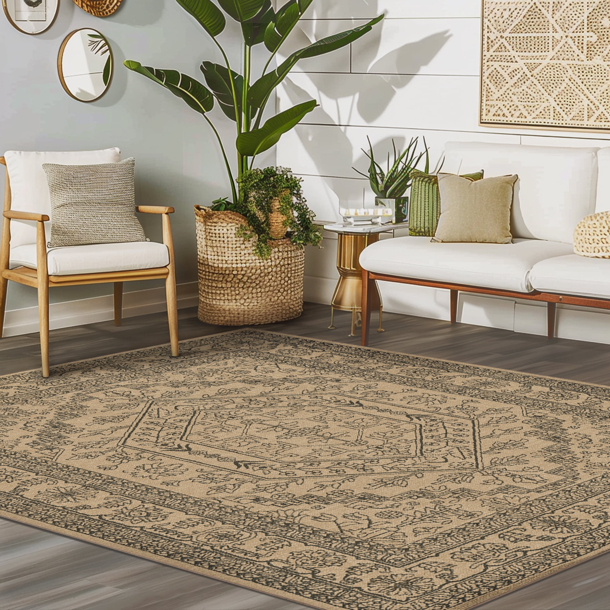 KUETH Area Rugs 8X10 Machine Washable Rugs for Living Room Runner Rug ...