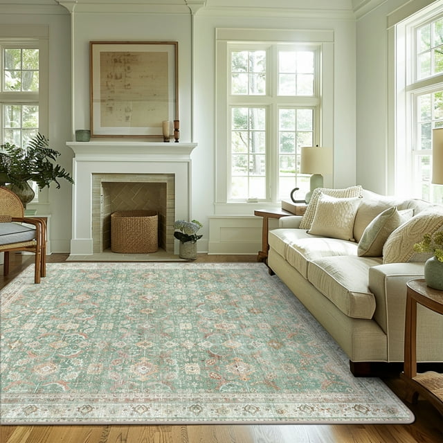 KUETH Area Rugs 8X10 Machine Washable Rugs for Living Room Runner Rug ...