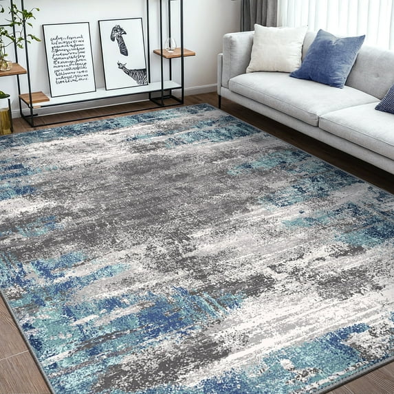KUETH Area Rugs for Bedroom 6x9 Abstract Machine Washable Vintage Rugs ...