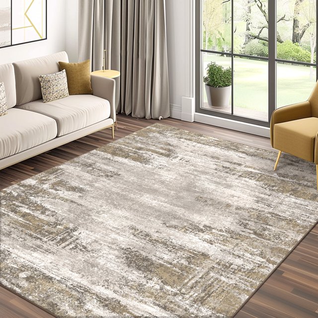 KUETH Area Rugs for Bedroom 8x10 Abstract Machine Washable Vintage Rugs ...