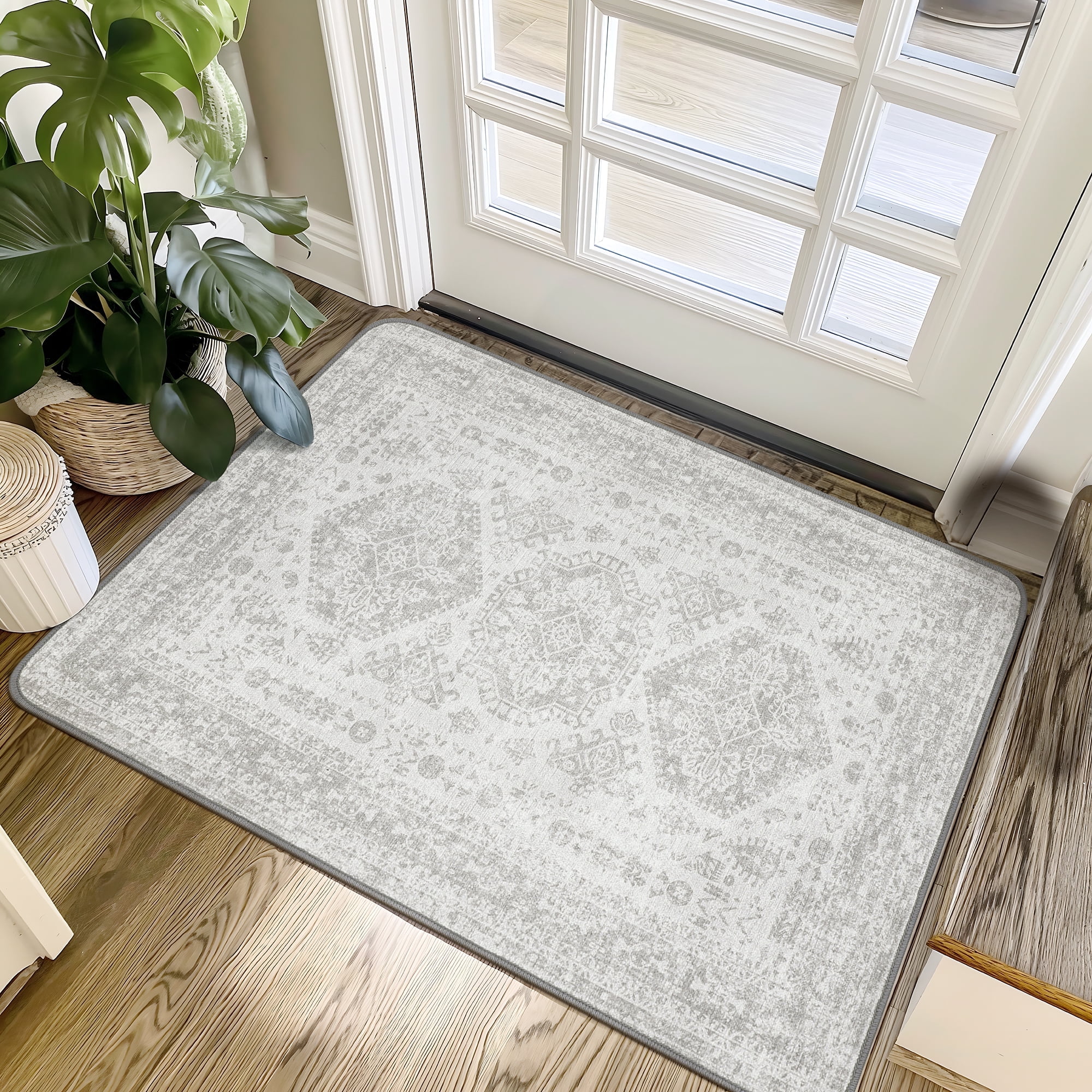 KUETH Area Rugs Entryway Rug 2x3 Machine Washable Rugs Distressed ...