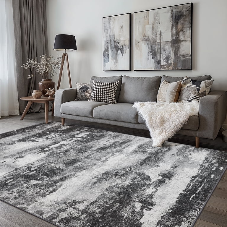 Rooms With Black Modern Area Rugs Black Rugs | Cheap Rugs Australia