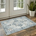 KUETH Modern Area Rug 2x3 Doormat, Low Pile Machine Washable Rugs ...