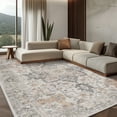 KUETH Modern Area Rug 3x5 Non Slip Hallway Runner Rug, Low Pile Machine ...