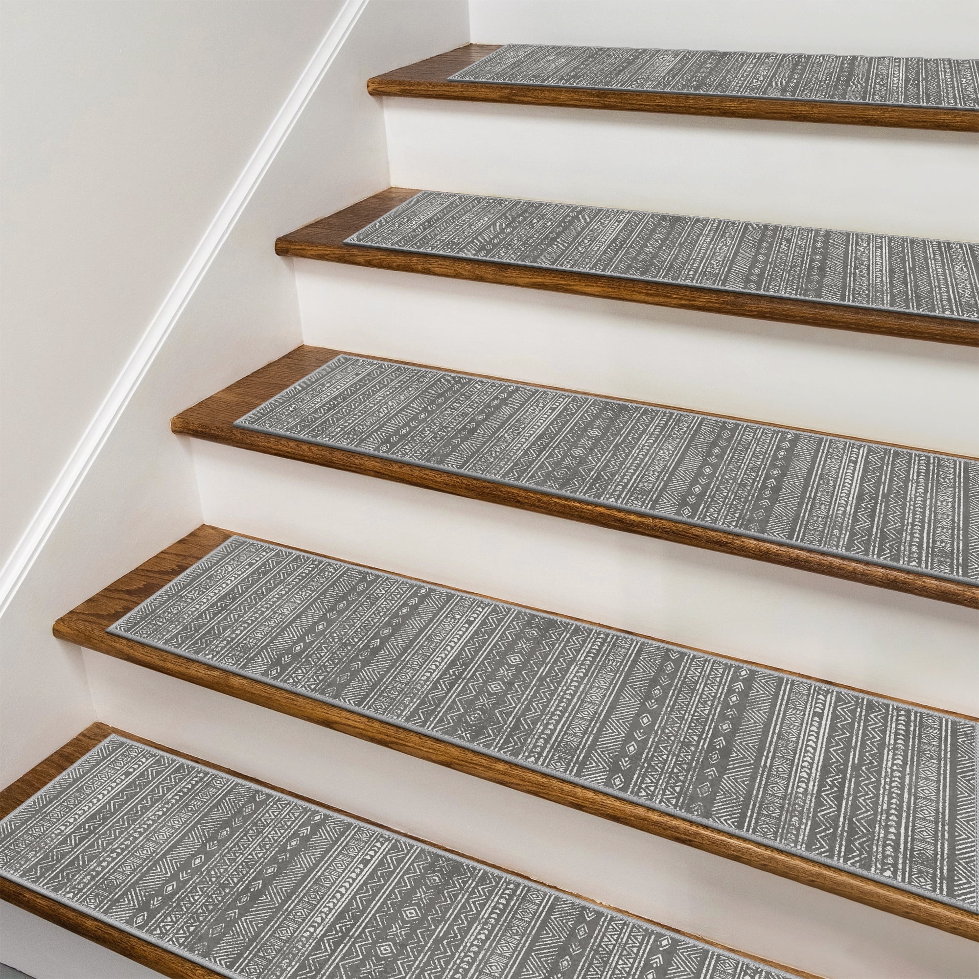 KUETH Stair Treads Non Slip 4 PCS, 8" X 30" Edging Stair Runner for ...