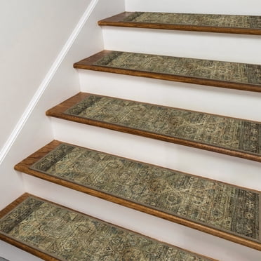FINEHOUS Rubber Stair Treads Non-Slip Outdoor 35”x10” (5-Pack) – Anti ...