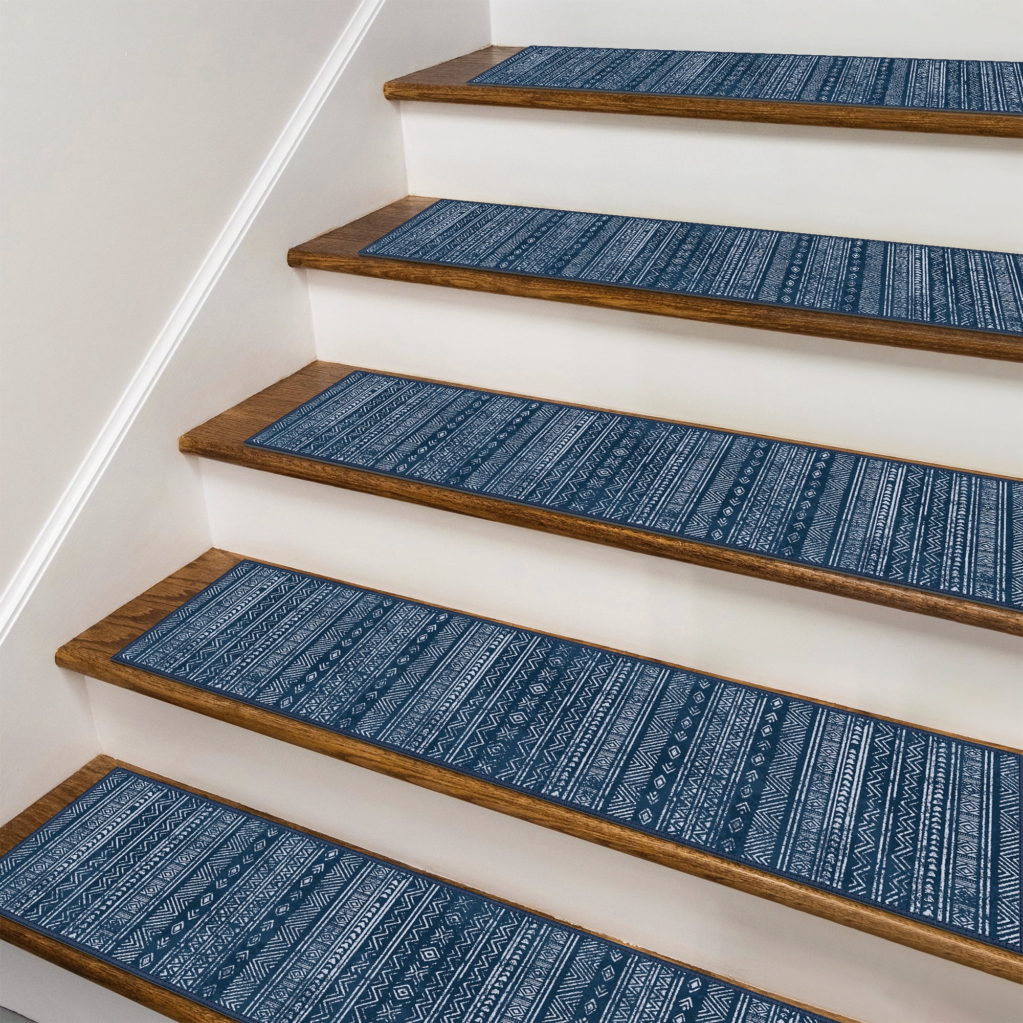 KUETH Stair Treads Non Slip 4 PCS, 8" X 30" Edging Stair Runner for ...