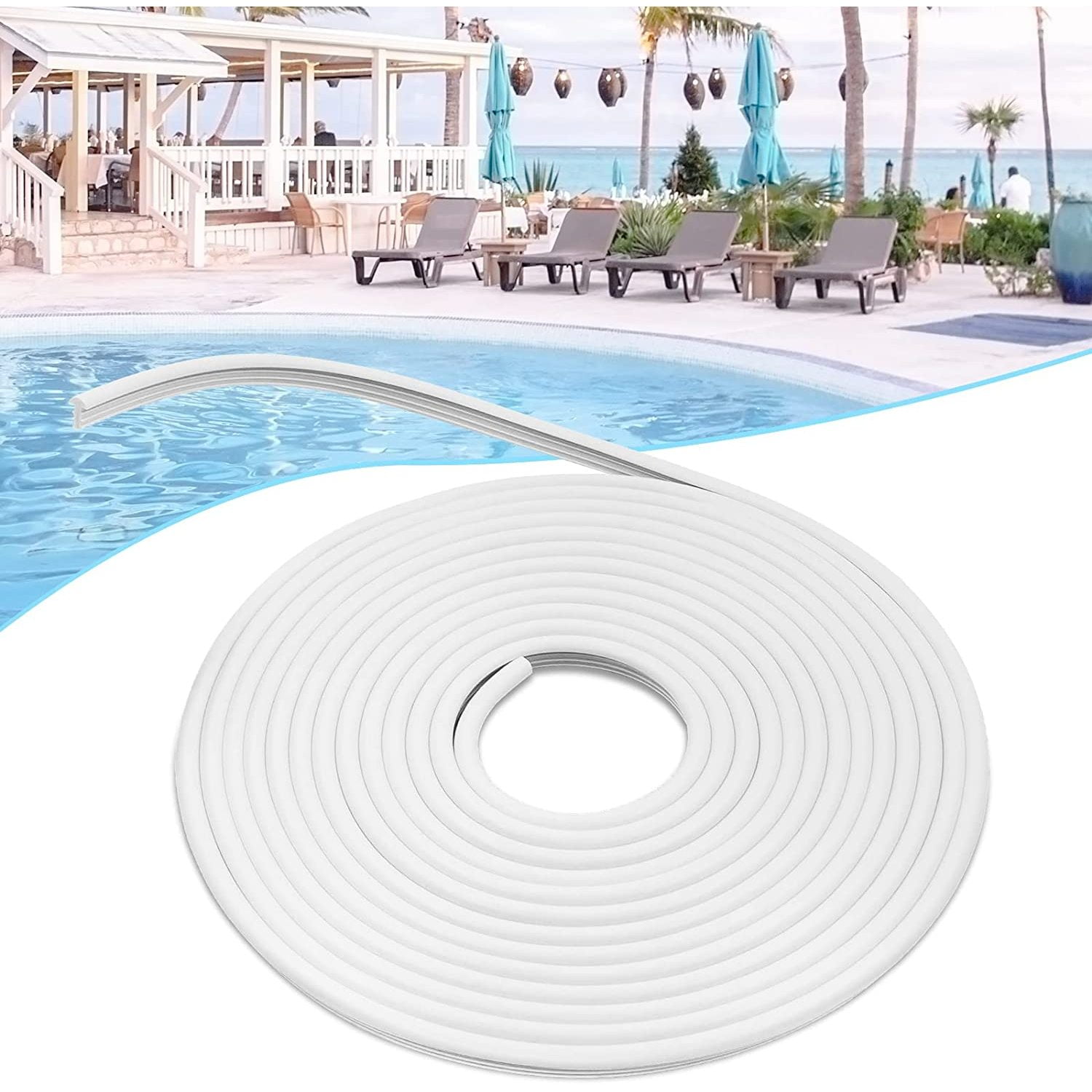 KUF 120' ft Roll Liner Lock for Above-Ground & In-Ground Swimming Pool ...