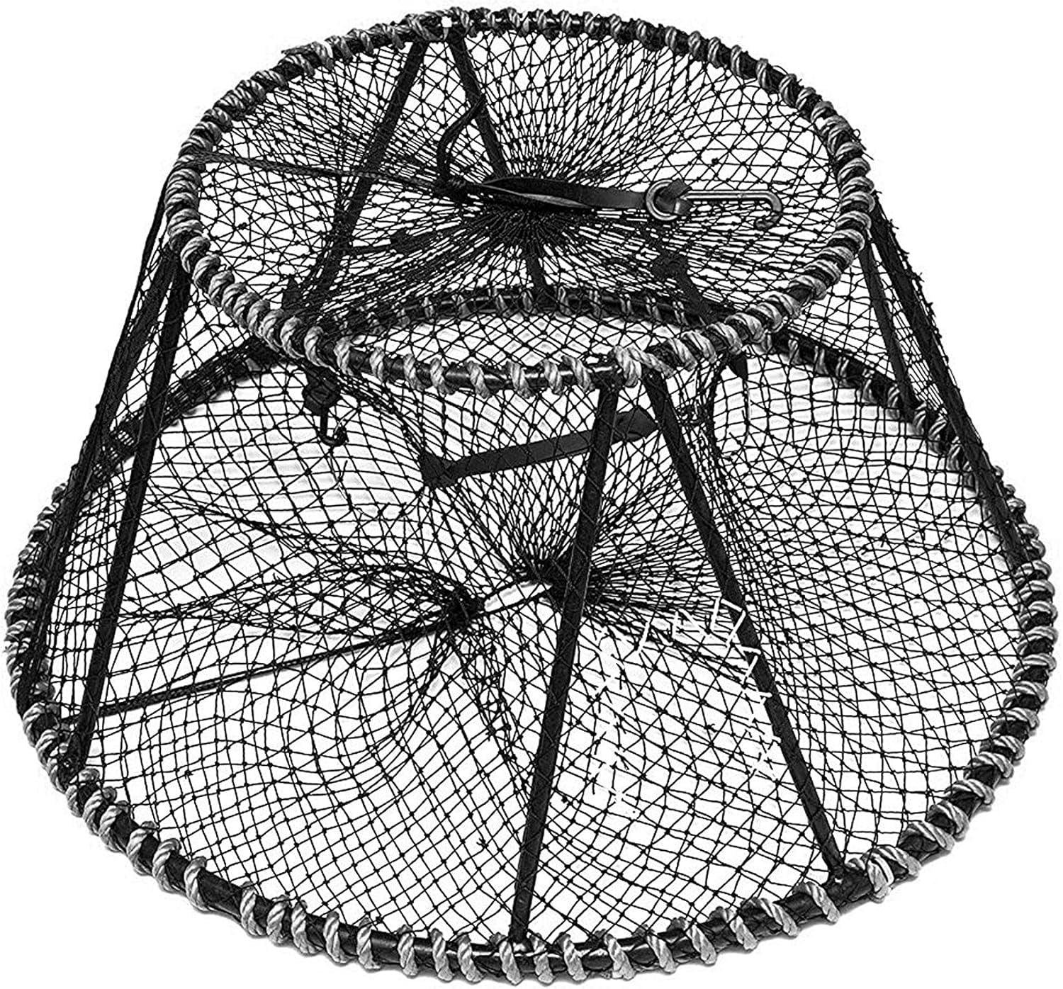 KUFA Tower style prawn trap (Size:ø30"x ø20"x 12"H),Stretched Mesh size ...