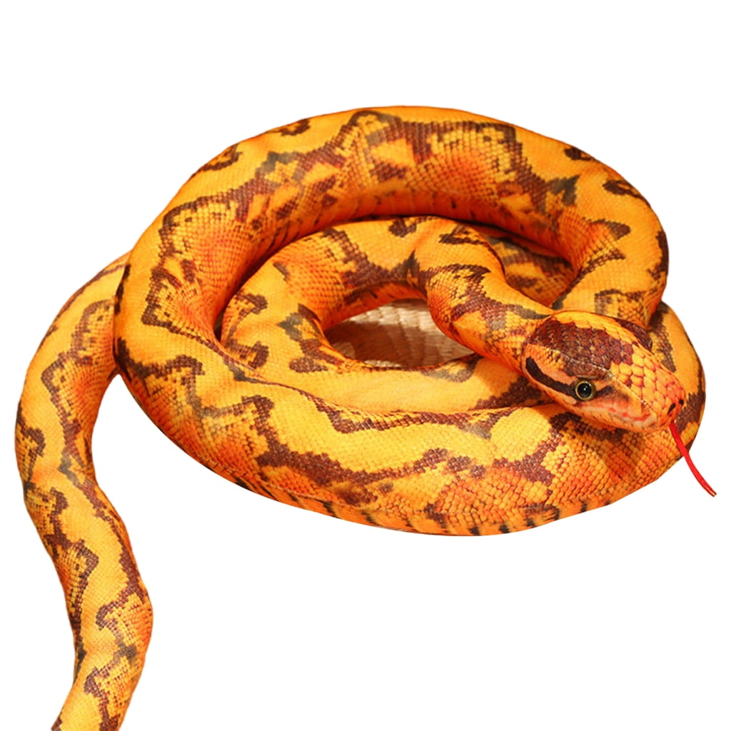 KUFptva 100cm Life Like Snake Plush Dolls With Simulation Pattern Plush ...
