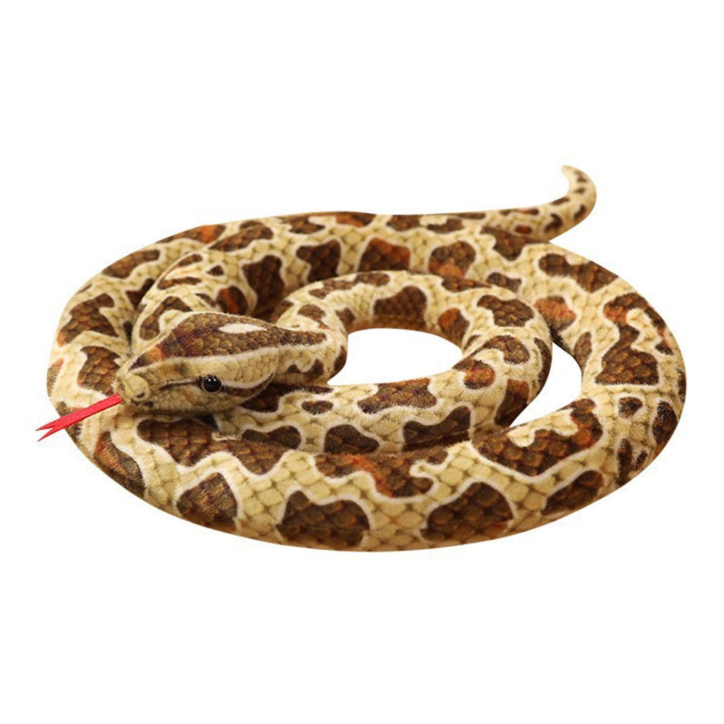 KUFptva 100cm Life Like Snake Plush Dolls With Simulation Pattern Plush ...