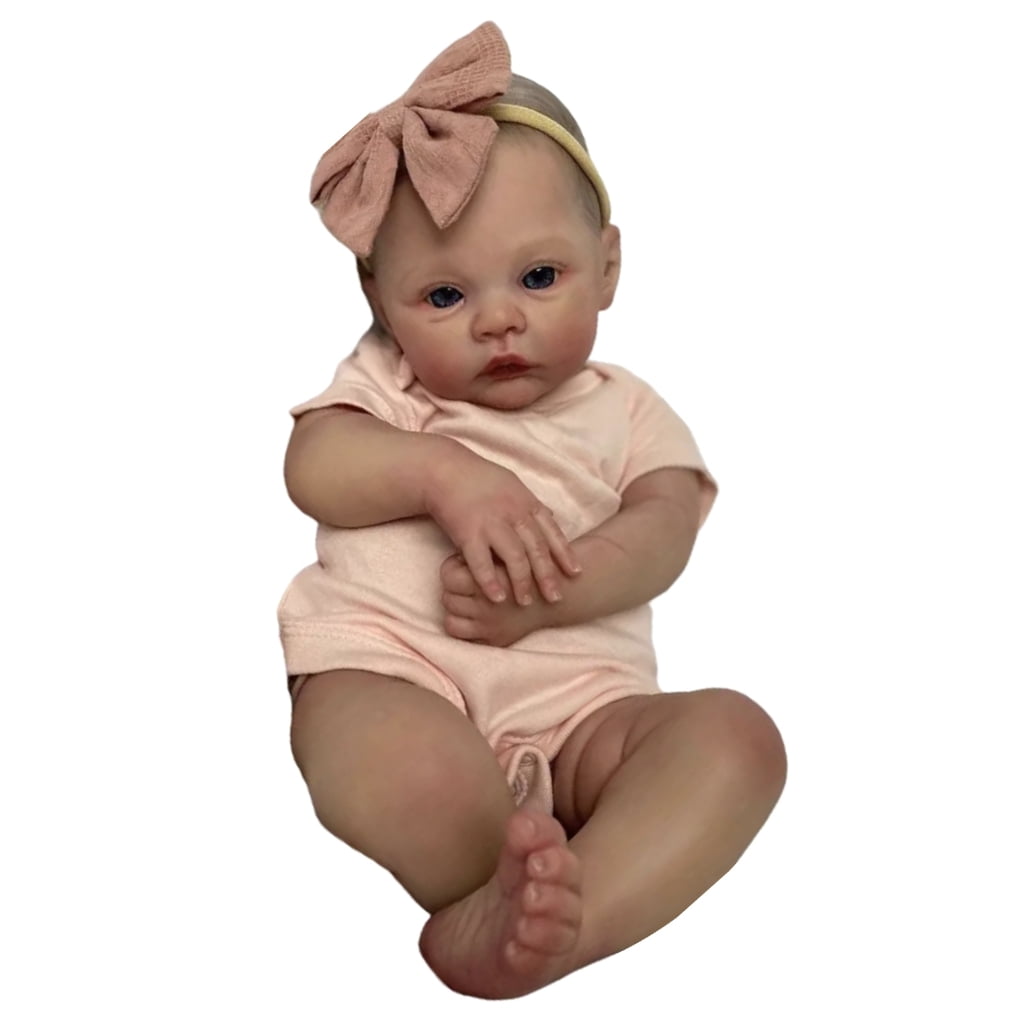 KUFptva 18inch Hand Drawn Doll Hand Washable Rebirth Girl Doll with ...