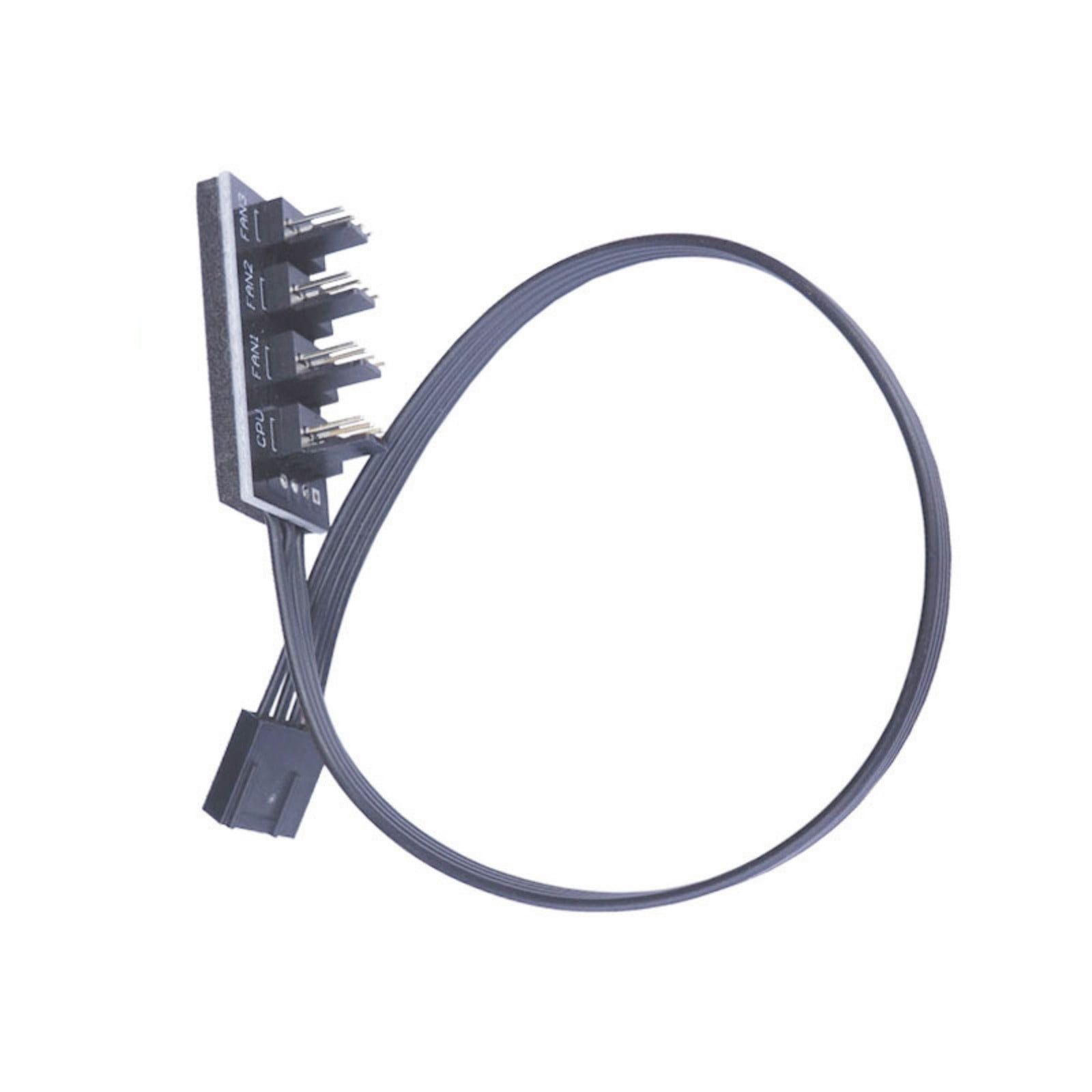 KUFptva 4 Pin Cooling PC Fan 1 to 4/5 Way Internal Fan Power Supply ...