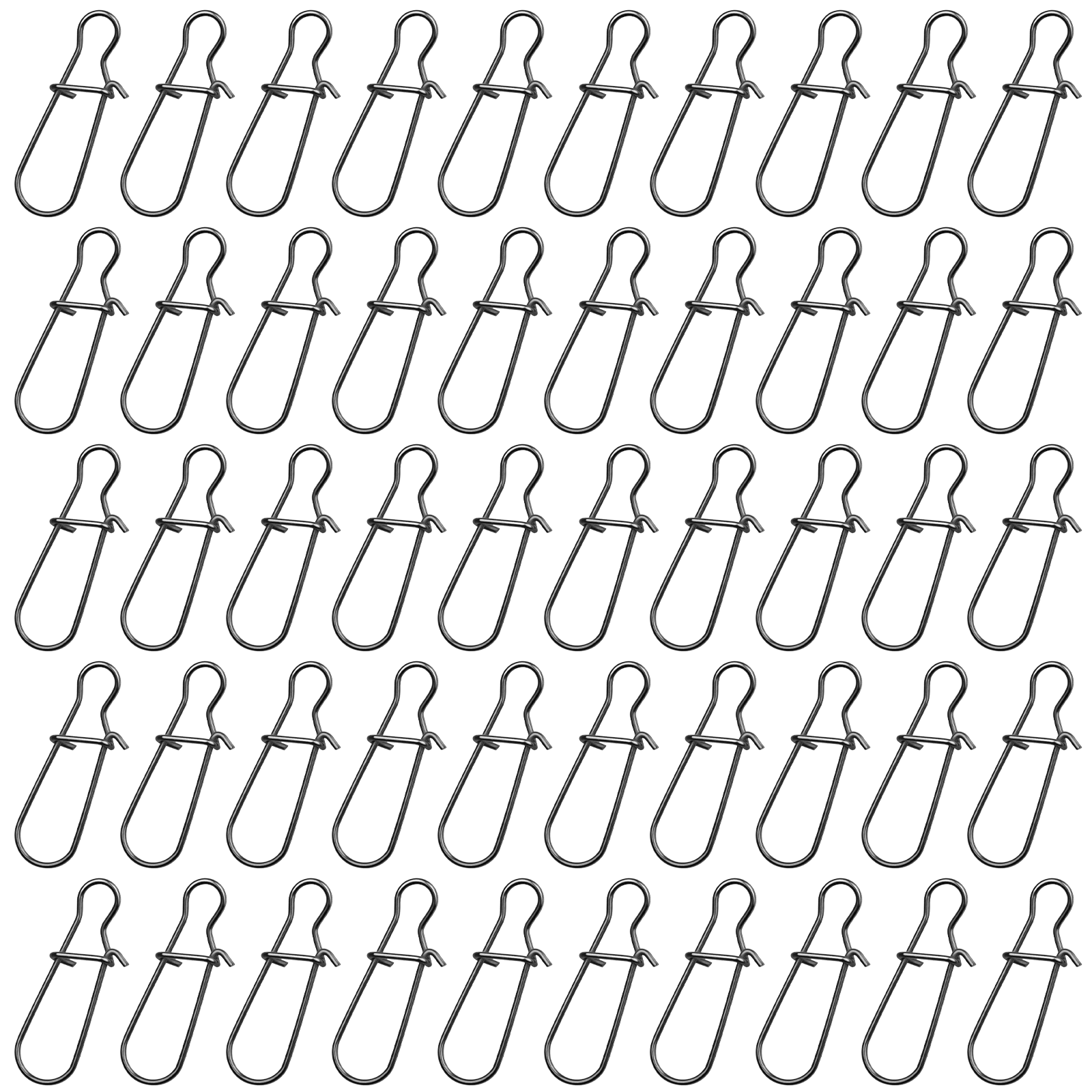 KUFptva 50Pcs High Strength Fishing Snapping Clip Quickly Change ...
