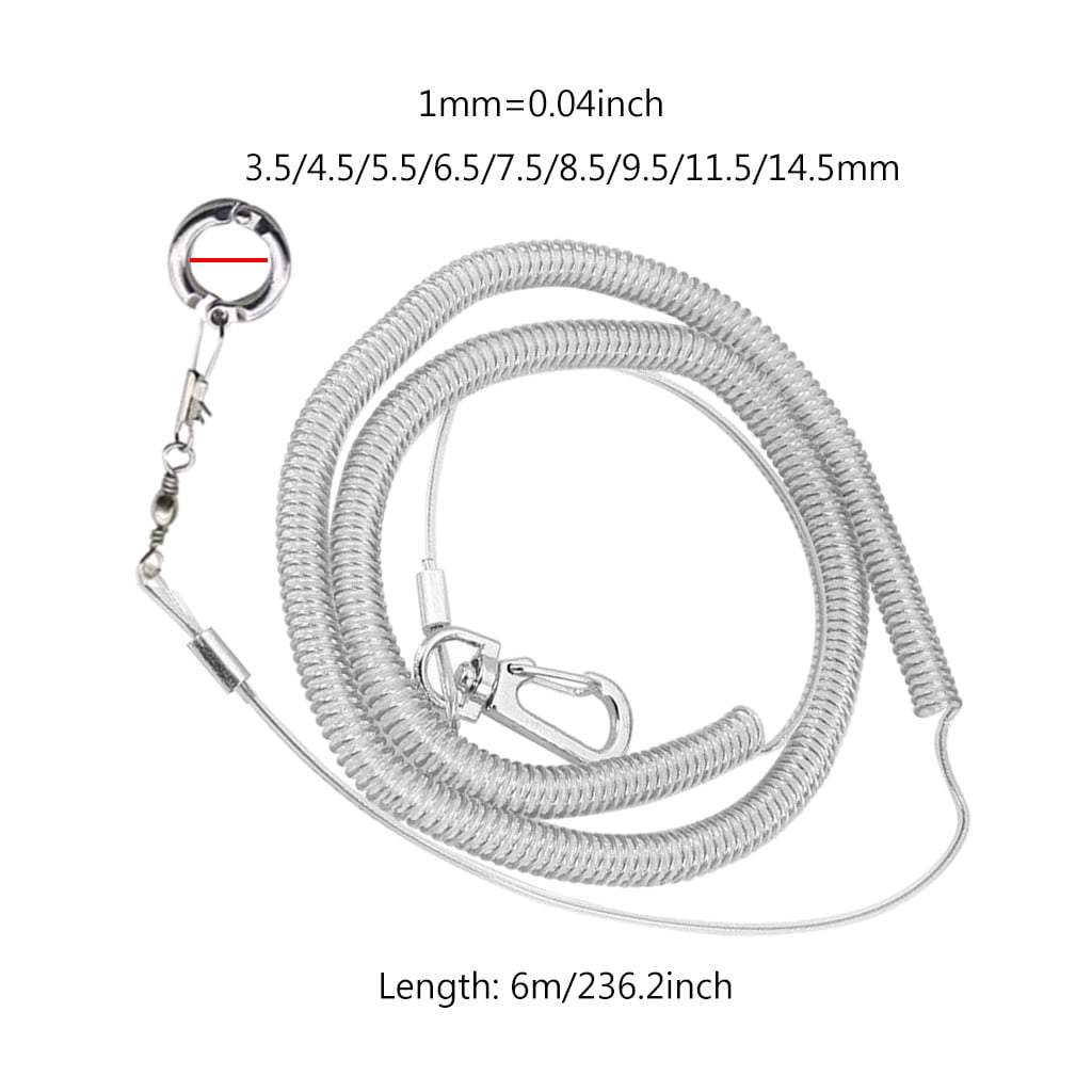 KUFptva 6m Parrot Bird Anti-bite Flying Training Rope Leash Harness for ...