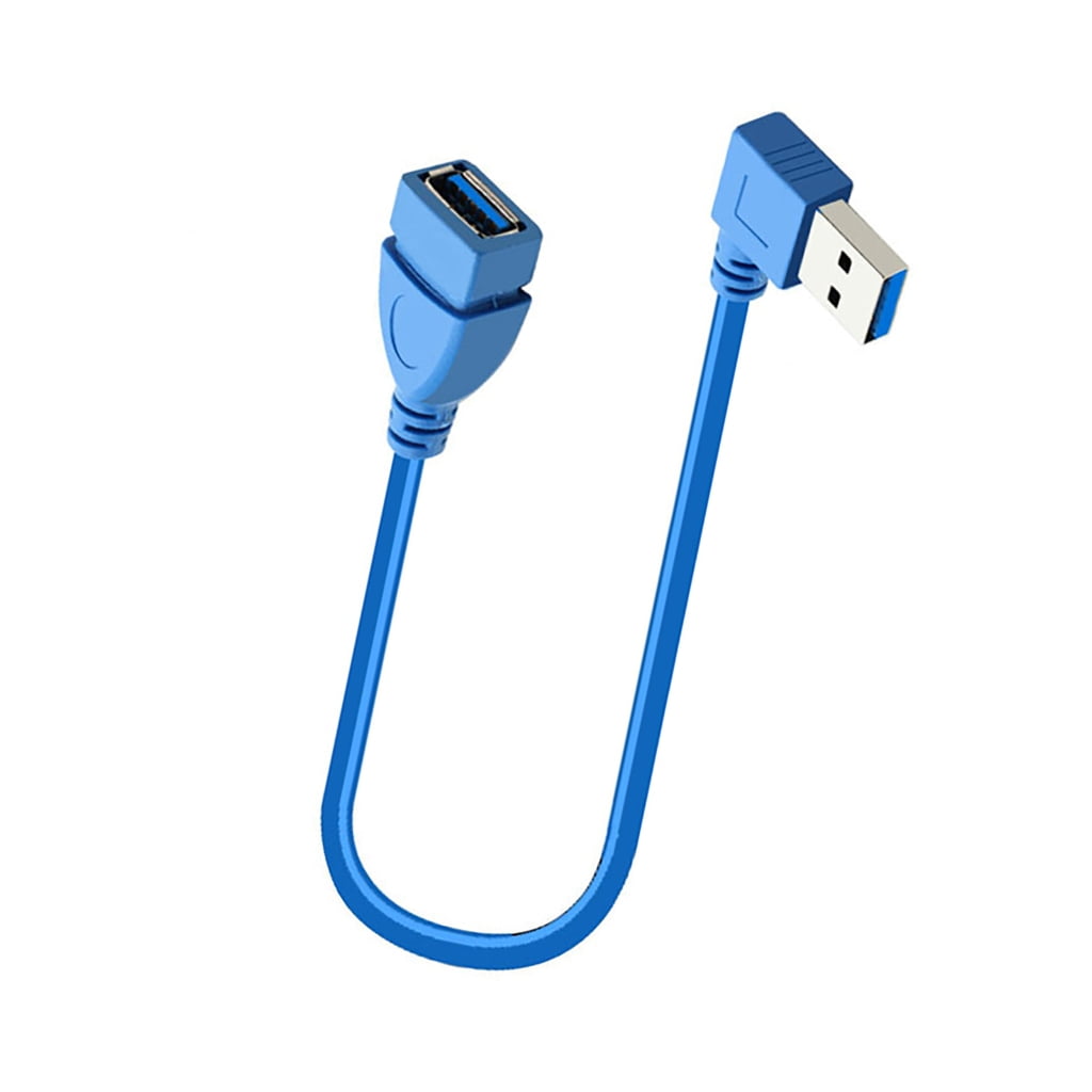 KUFptva 90 Degree Right Left Angle USB 3.0 Extension Cable A Male to ...