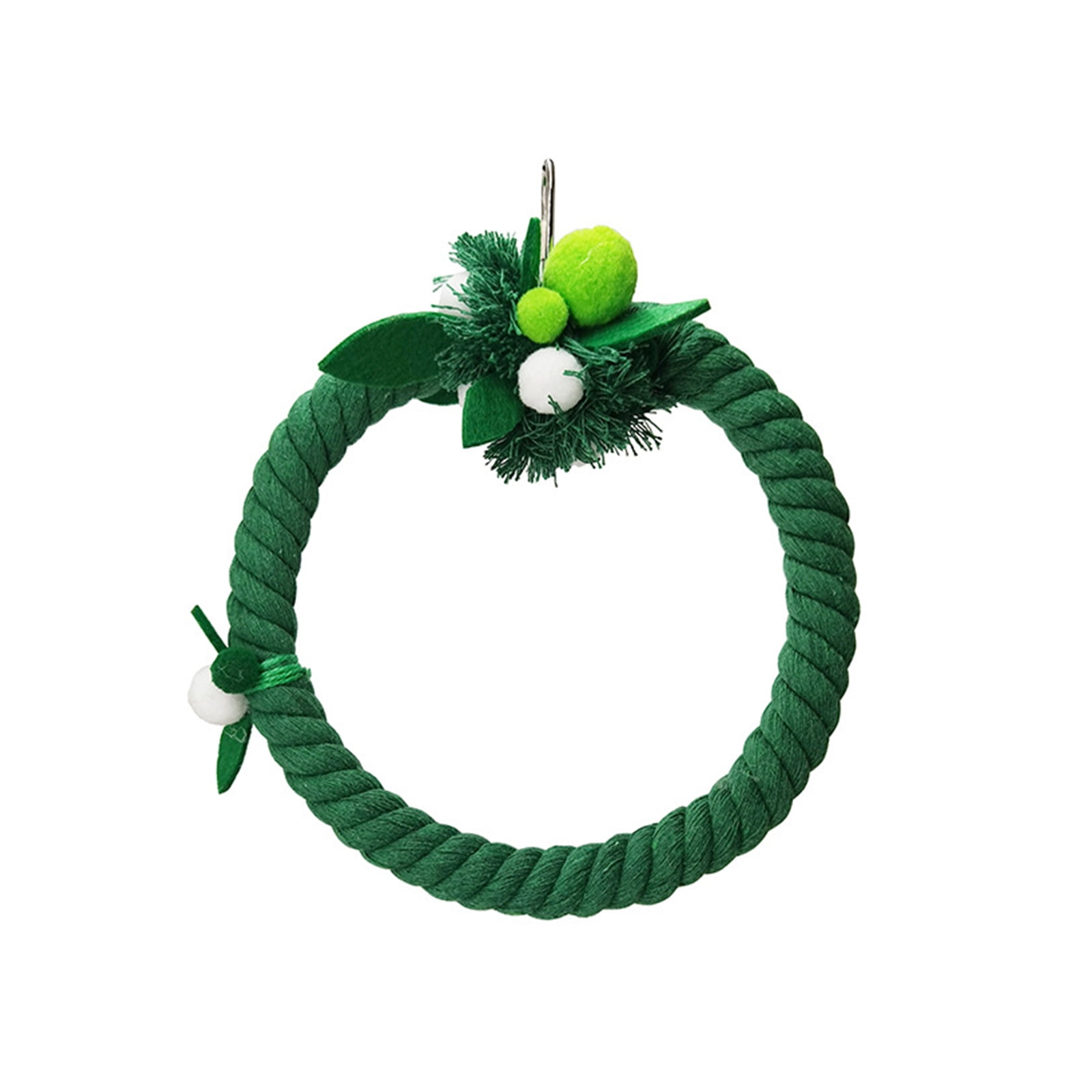 KUFptva Bird Perch Parrot Swing Stand Chewing Hanging Cotton Rope Cage ...