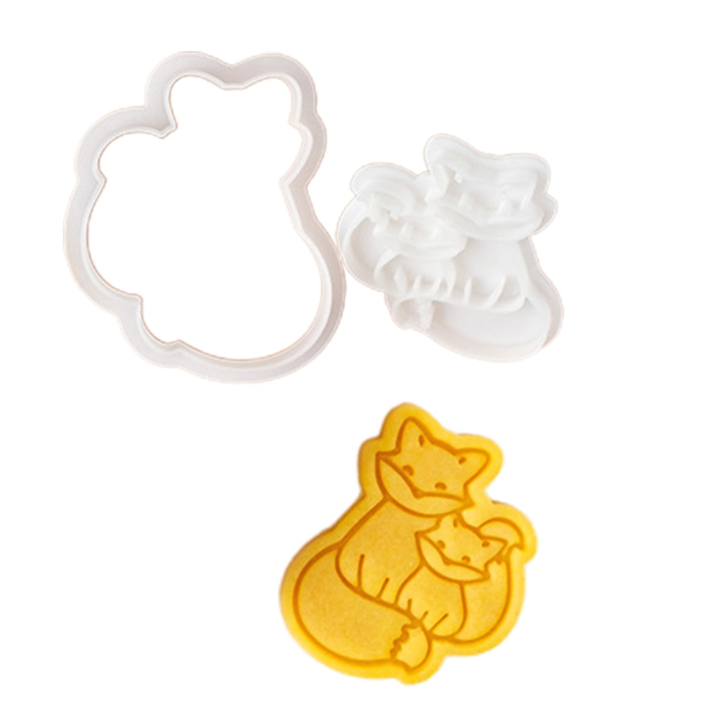 KUFptva Cartoon Cookie Cutter Lovely Biscuits Molds Food Grade Silicone ...