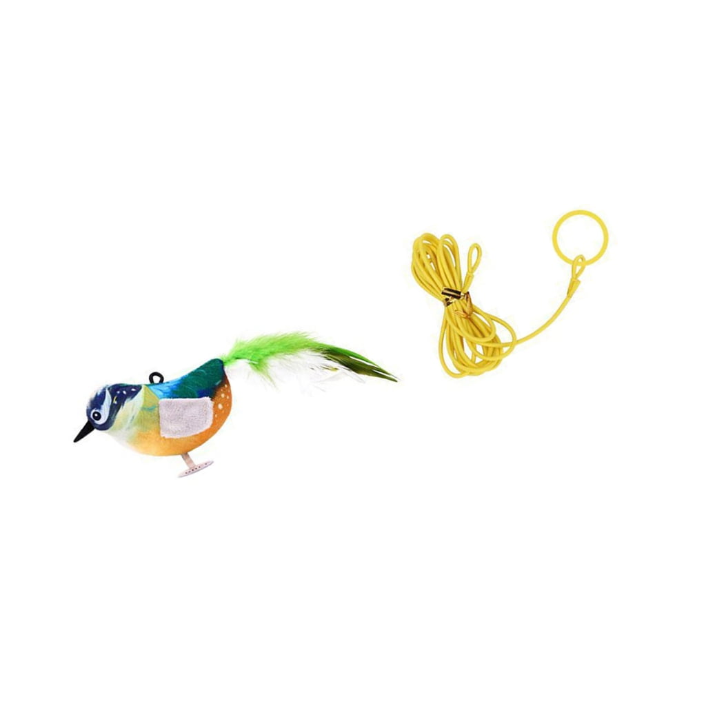 KUFptva Cats Teaser Toy Squeaky Bird with Life Like Bird Sound ...