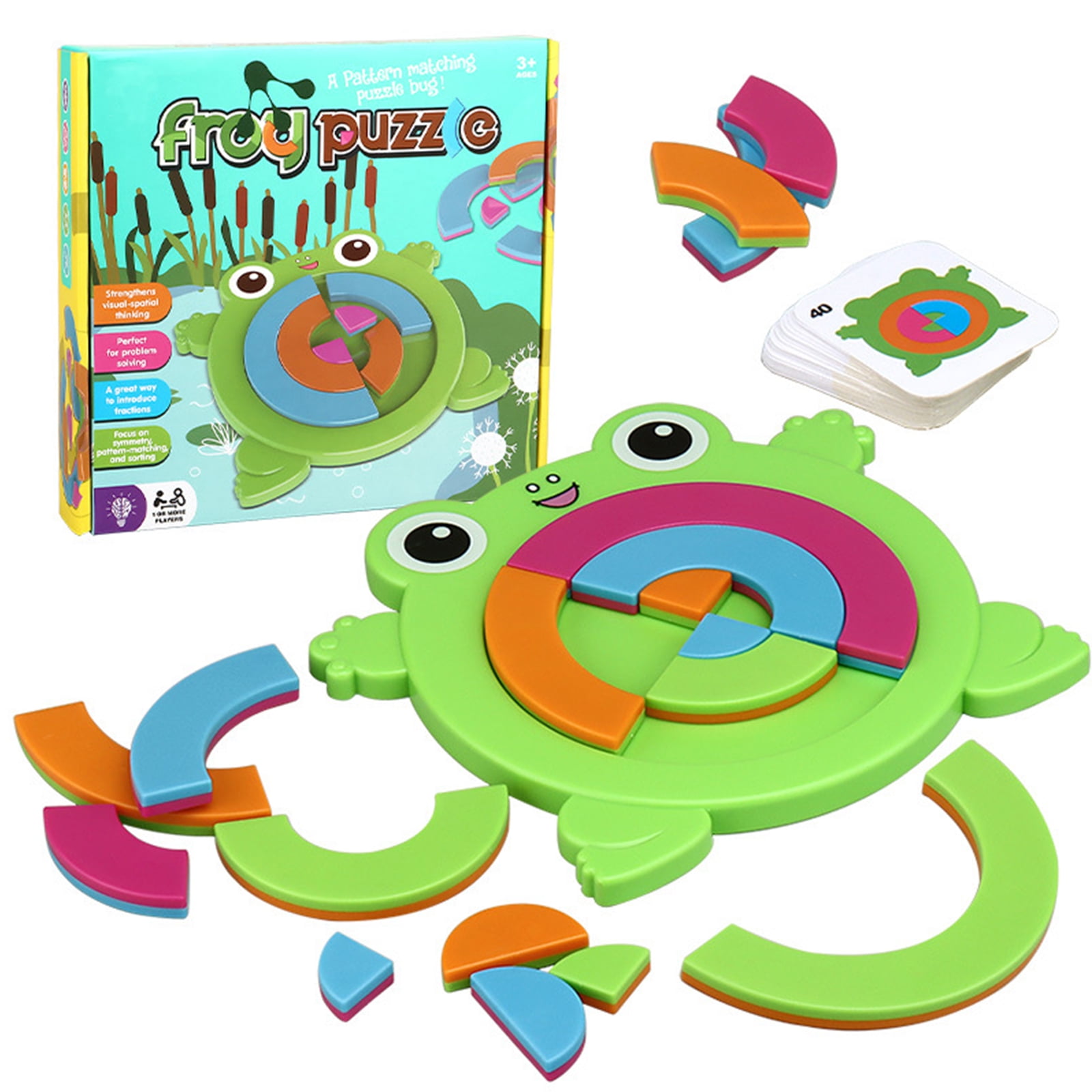 KUFptva Children Blocks Puzzle Toy Early Education Toy Geometry Cartoon ...