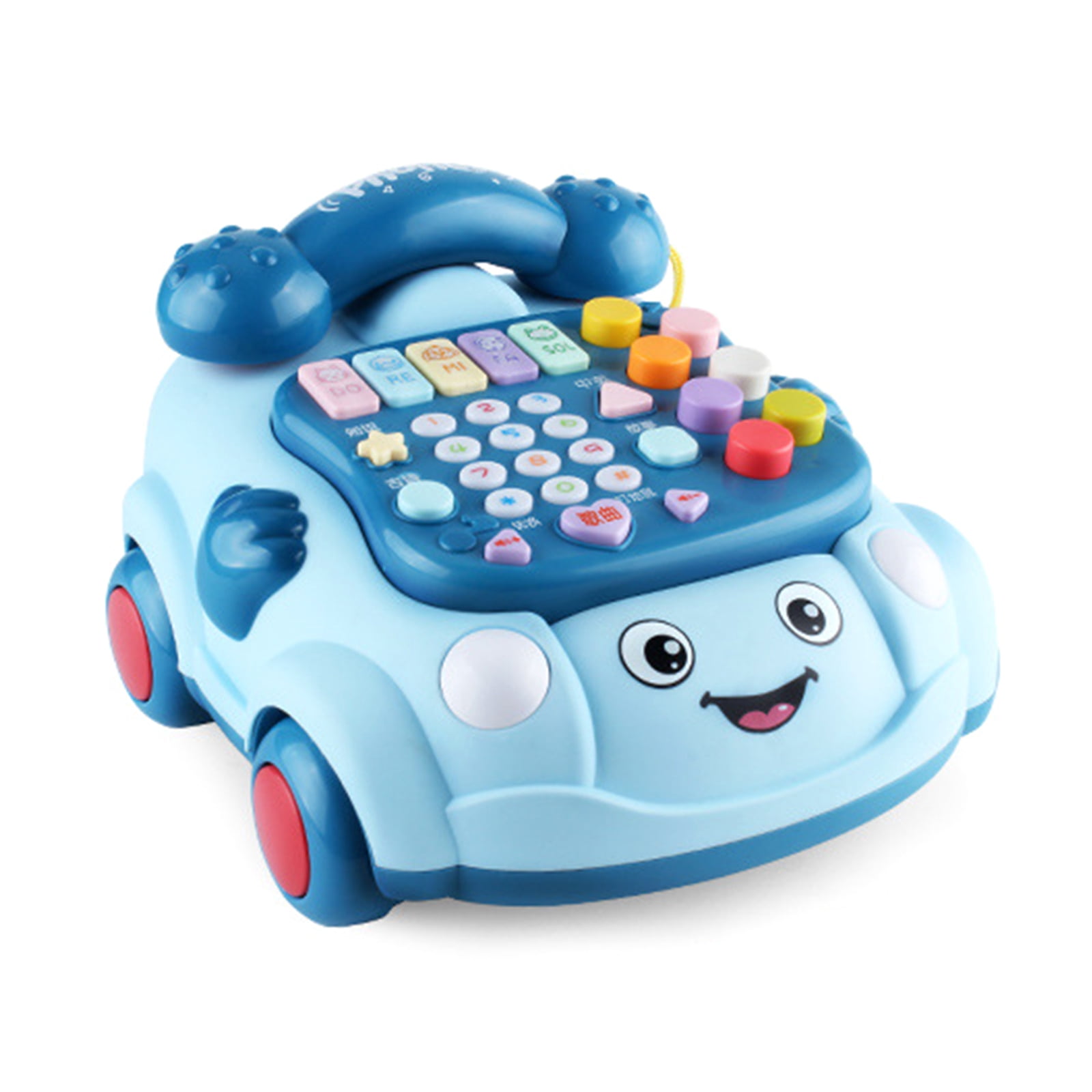 KUFptva Children's Simulated Electric Telephone Car Real Scene ...