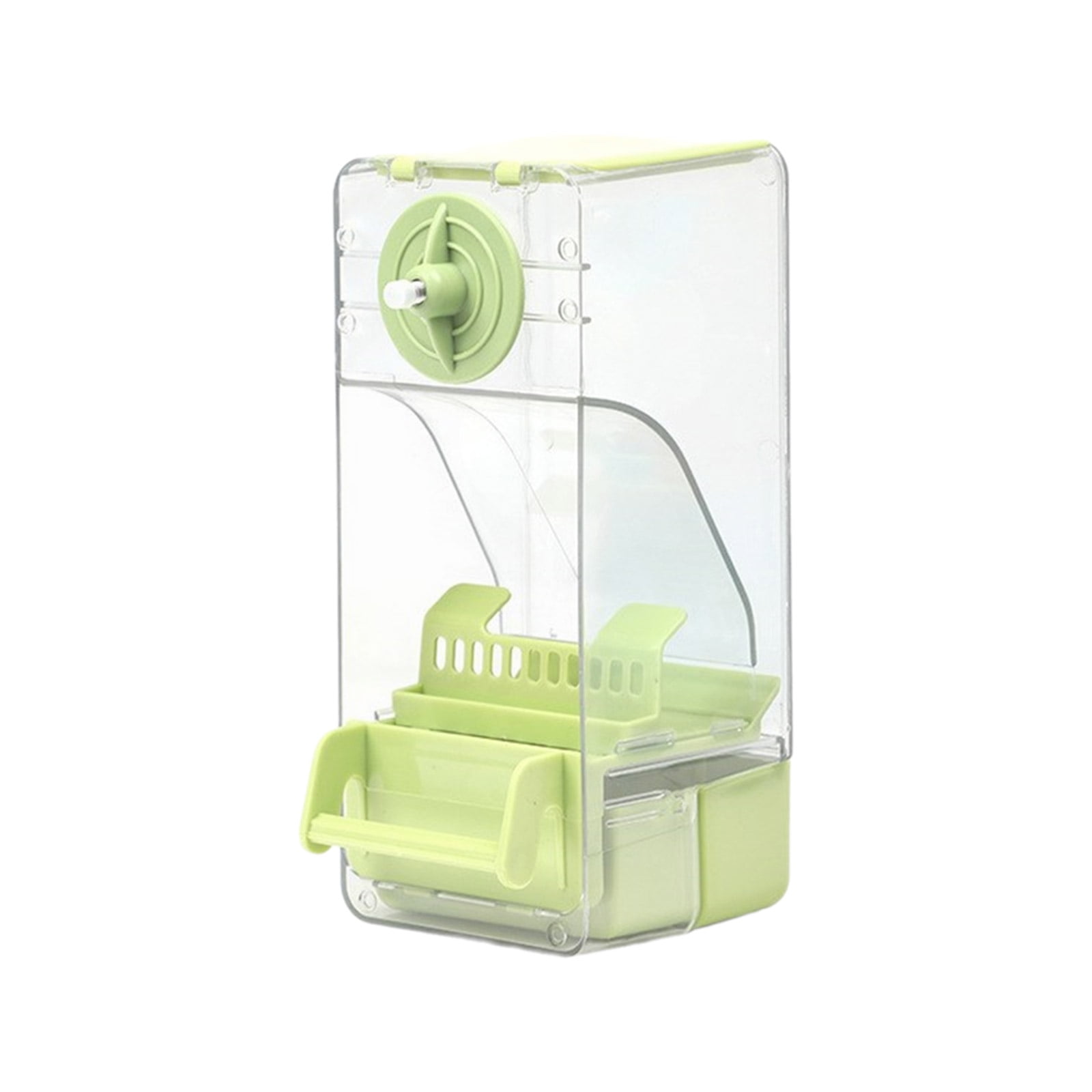KUFptva Clear Bird Feeders Reducing Waste Containers Cage Mount Dispensing Automatic Bird ...