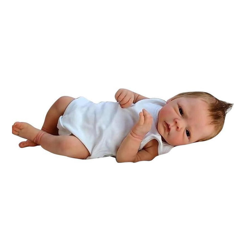 KUFptva Cute Doll Boy Eyes Open Boy/Girl Lovely Romper Doll 18 Inch Toy ...